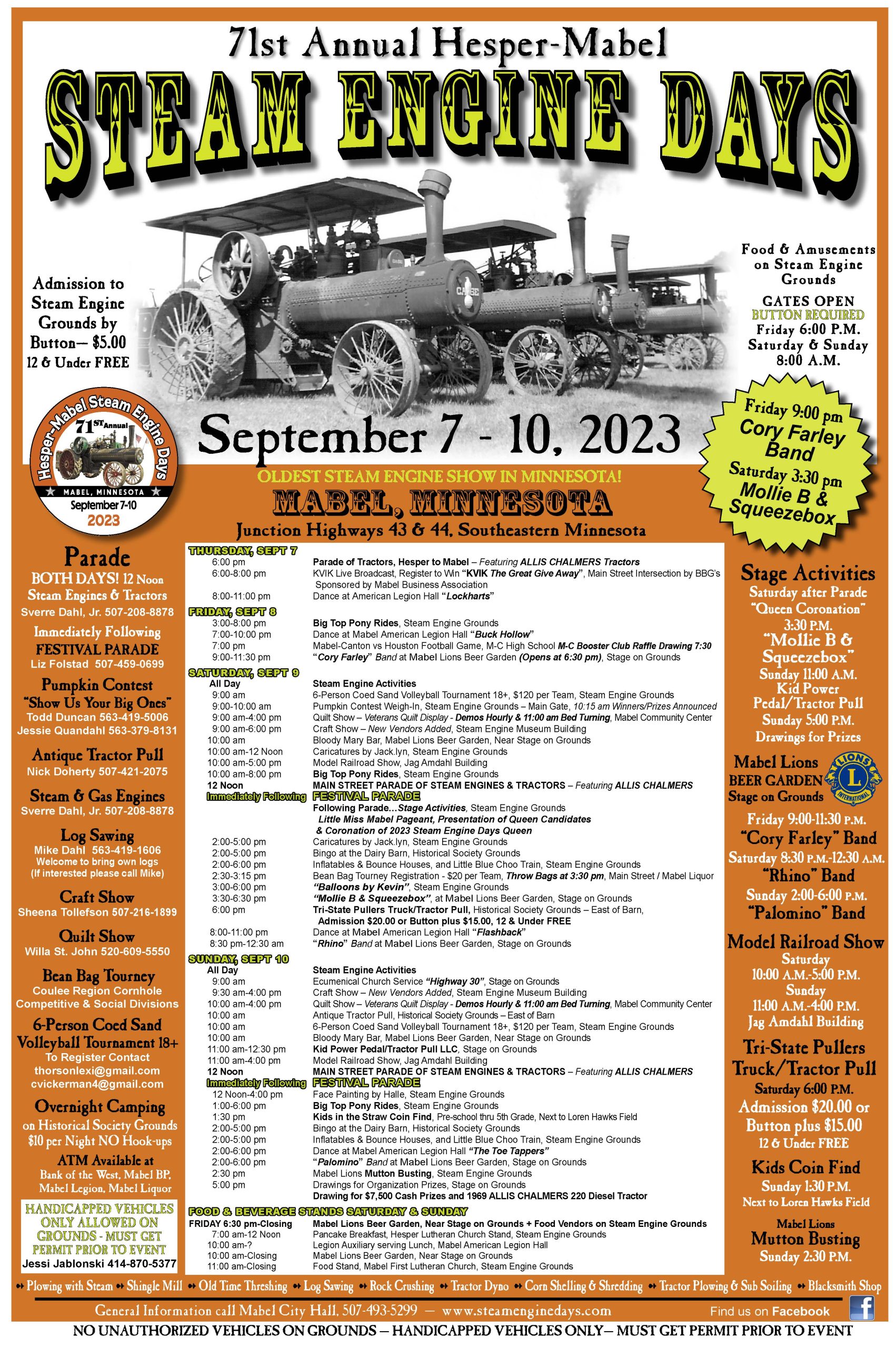 Steam Engine Days Poster