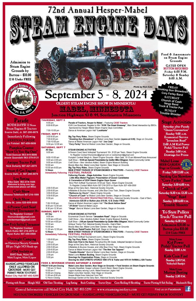 Steam Engine Days Poster